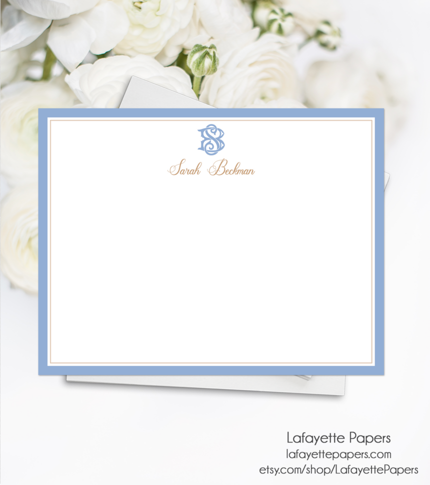 Initials Note Cards | Lafayette Papers