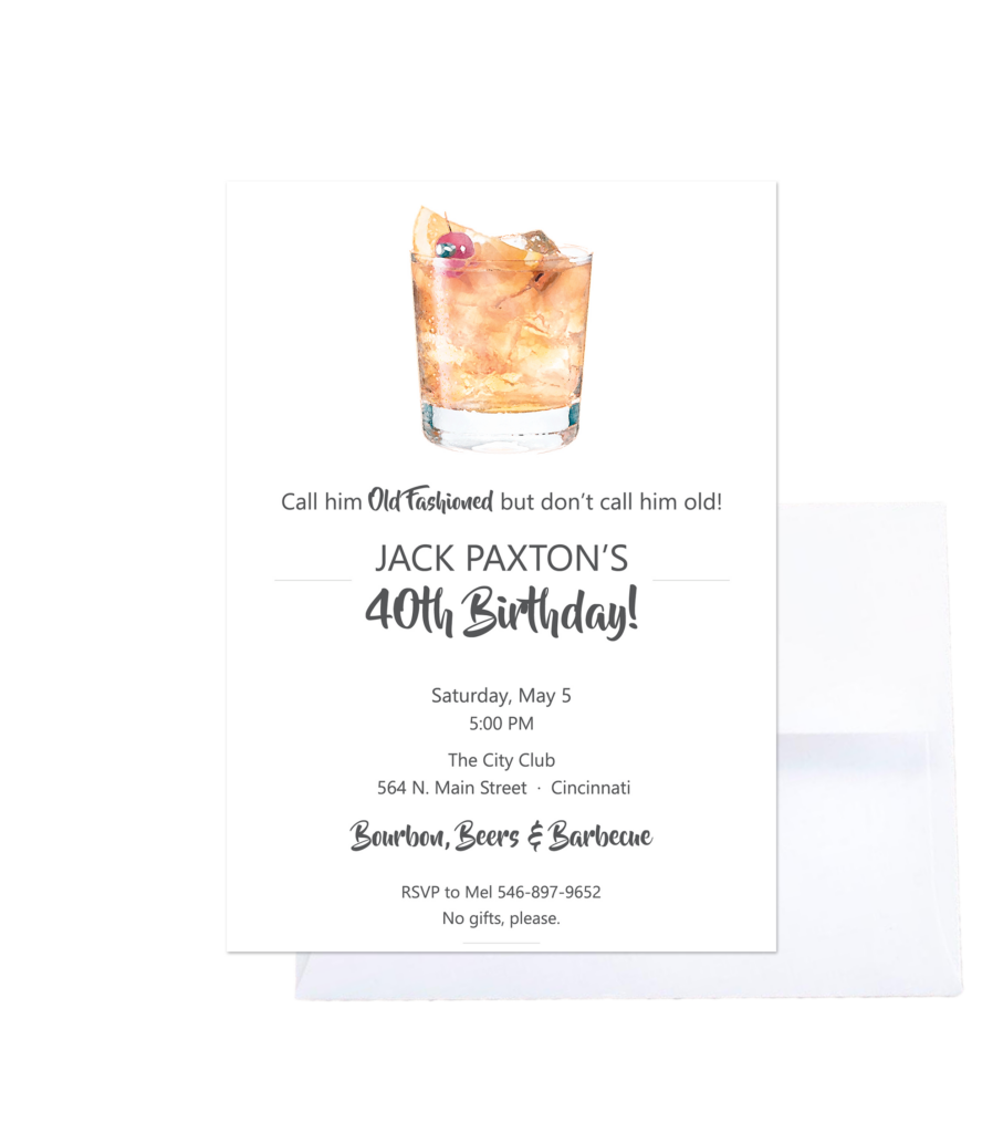 Old Fashioned Party Invite | Lafayette Papers