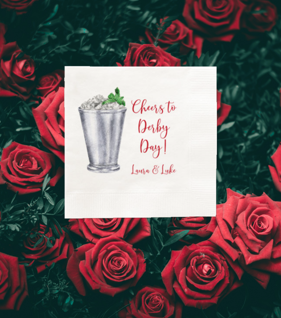 Personalized Cocktail Napkins Kentucky Derby | Lafayette Papers