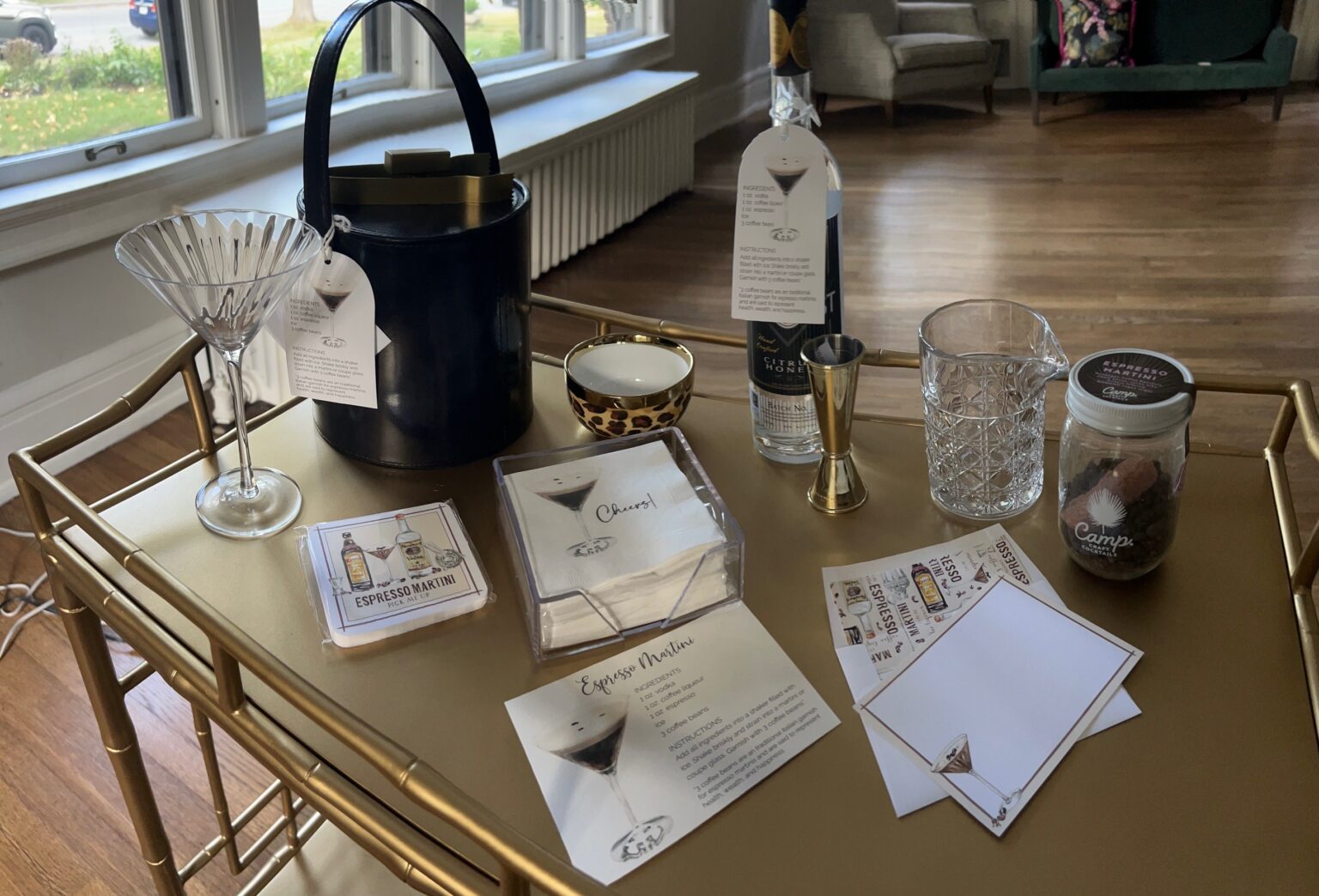 Cocktail Espresso Martini Recipe Card | Lafayette Papers